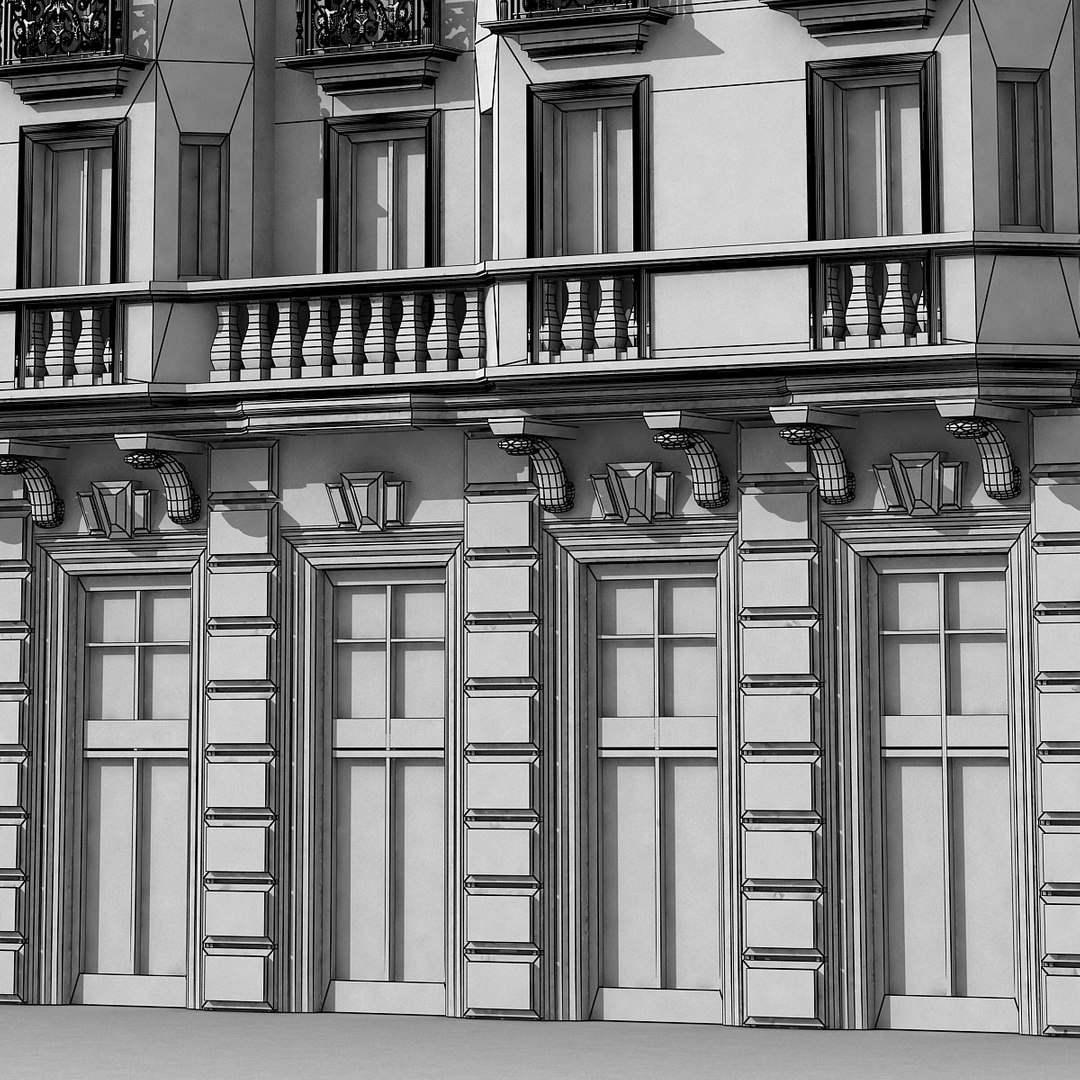 3d European Building Europe Model