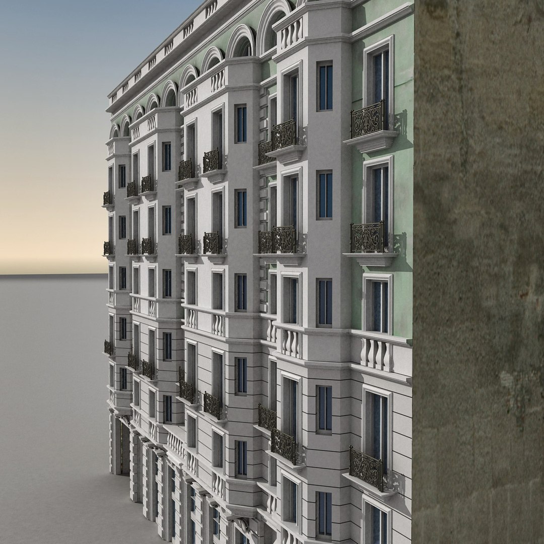 3d European Building Europe Model