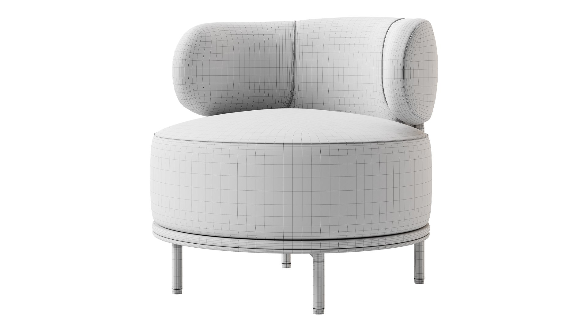 3D Penn Taupe Boucle Wing Back Accent Chair Model - TurboSquid 2296251