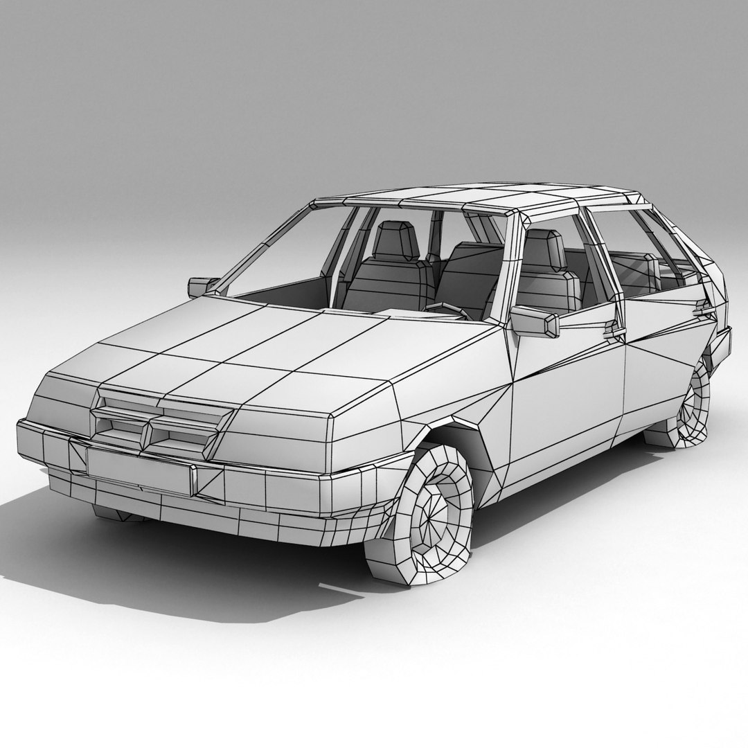 Russian Car Vaz-2109 3d Max