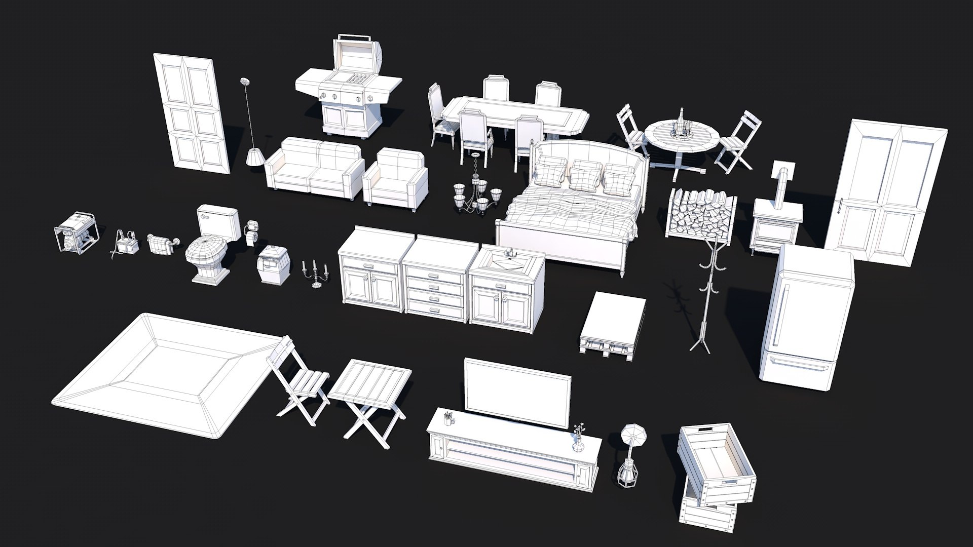 3D Model A Frame Log Cabin - Game Ready Low Poly - TurboSquid 2224058