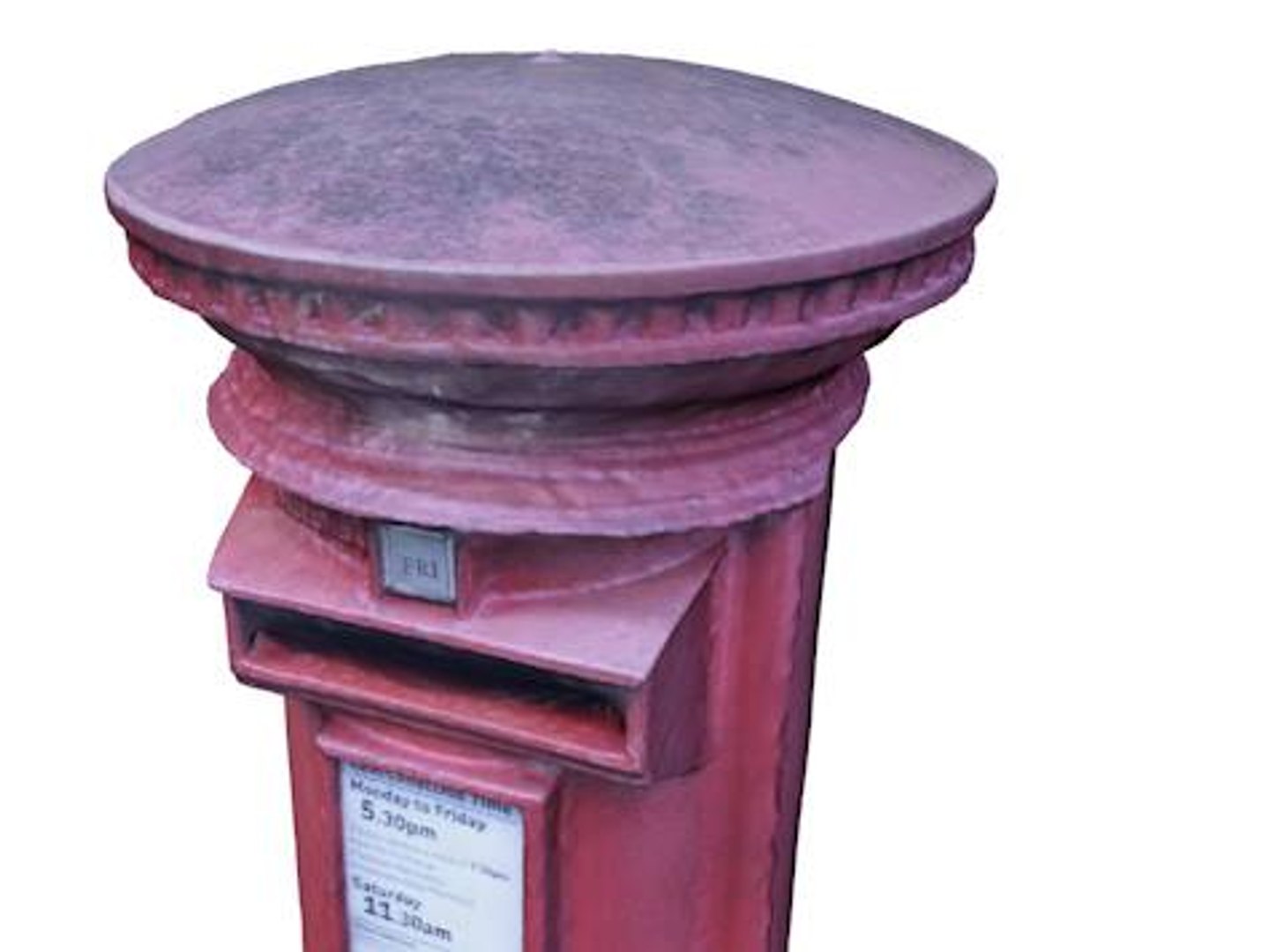 3d Realistic Royal Mail Post Box