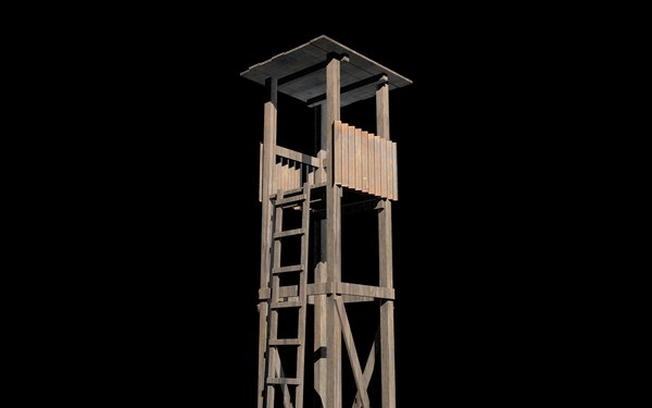 free guard tower 3d model