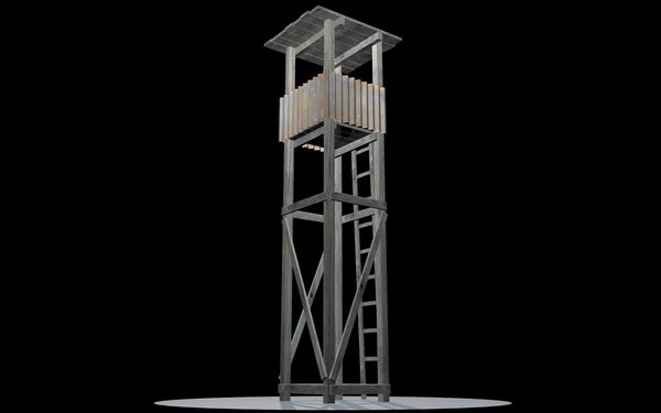 free guard tower 3d model