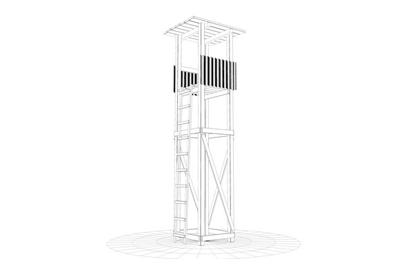 free guard tower 3d model
