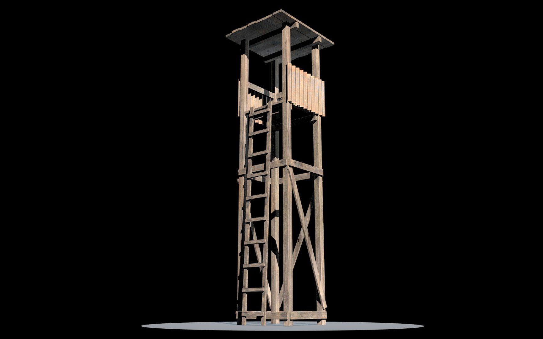 Free Guard Tower 3d Model