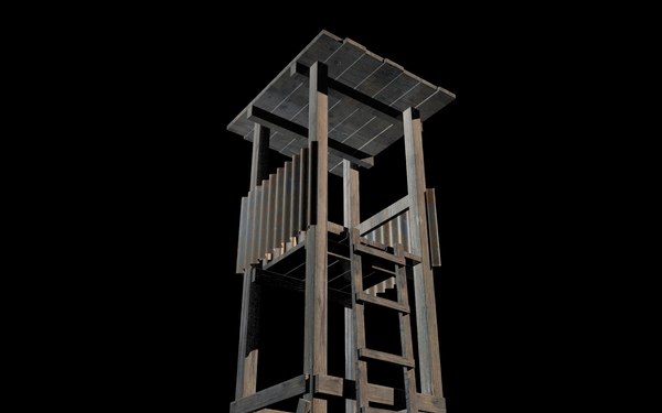 free guard tower 3d model