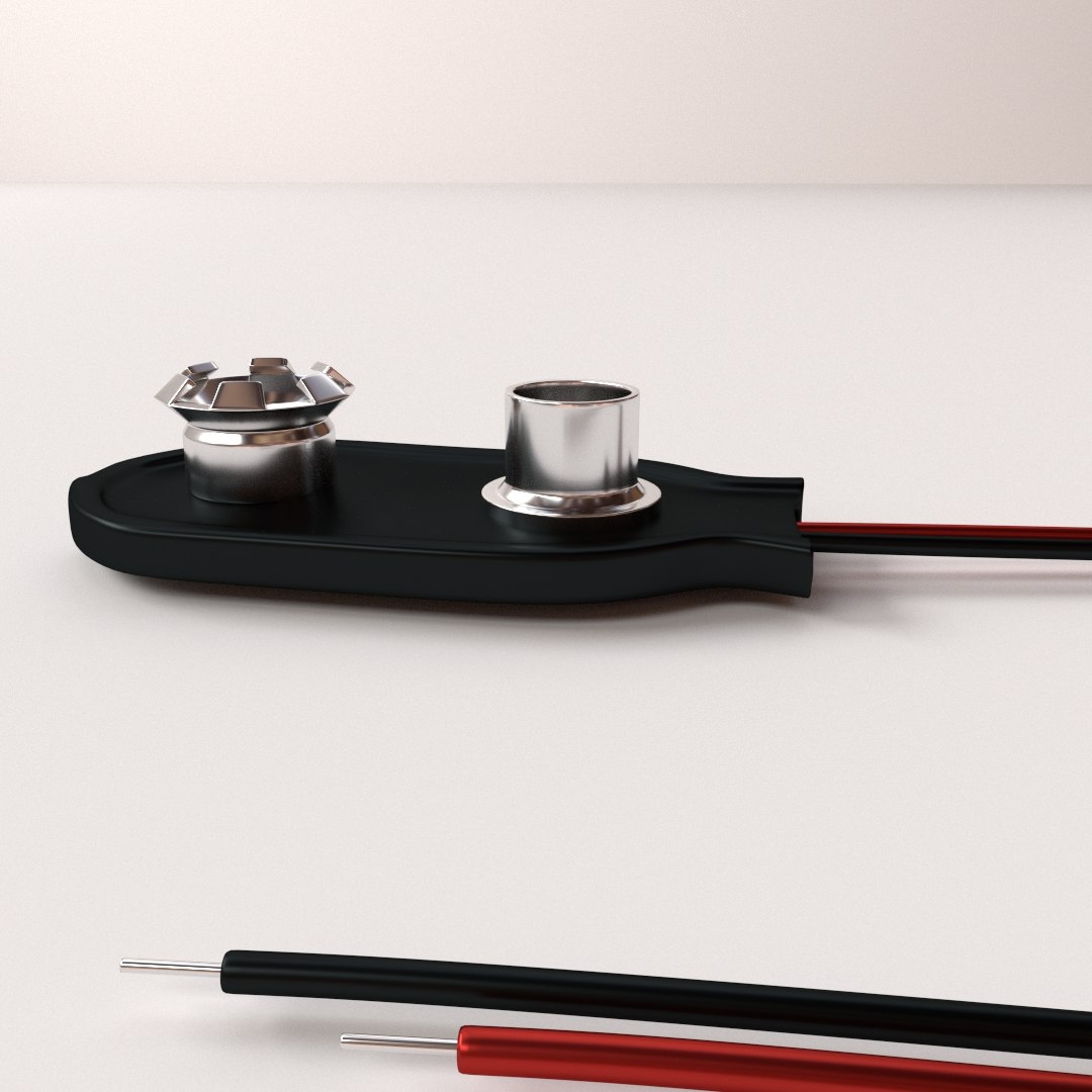 battery snap 3d model
