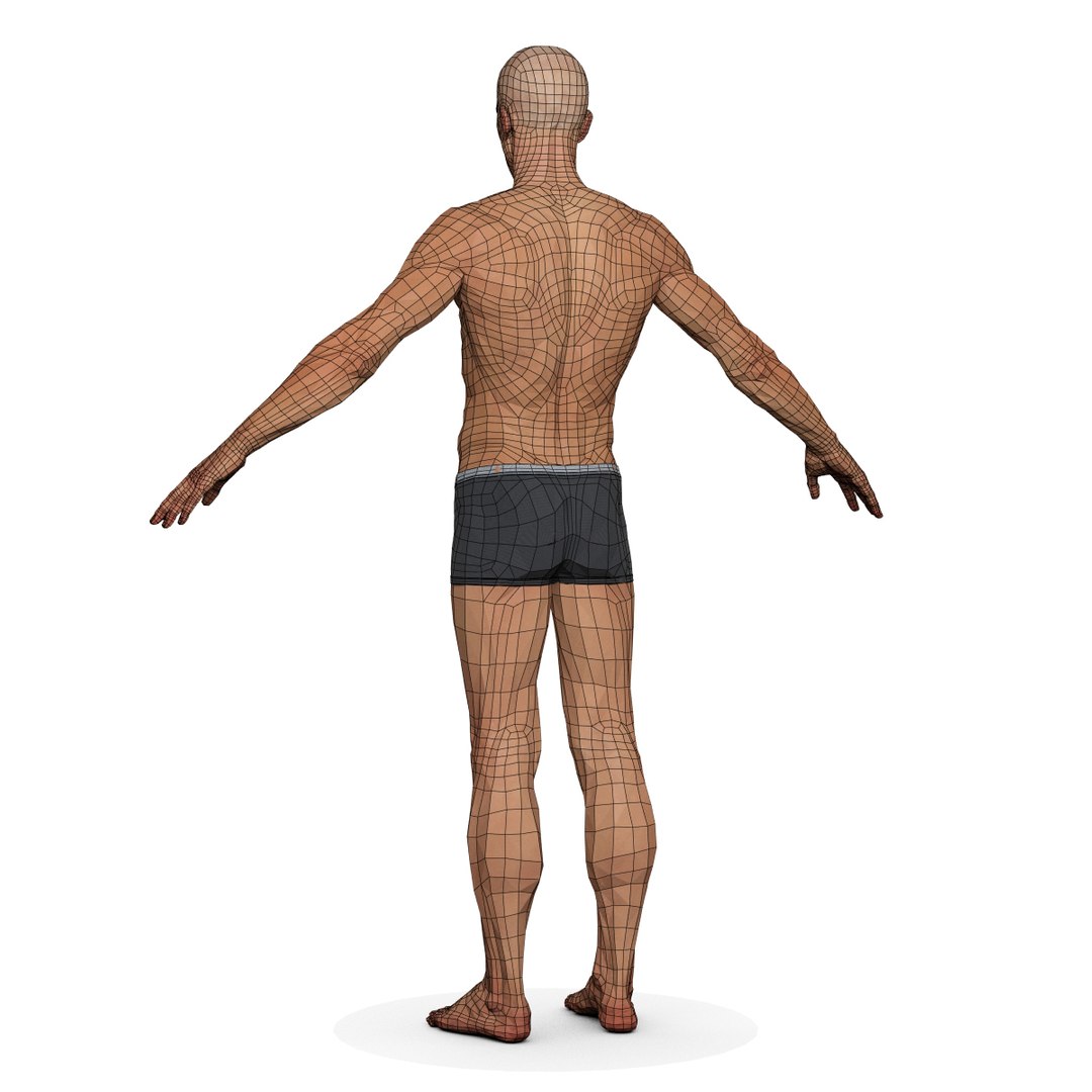 Male Character Realistic 3d Model