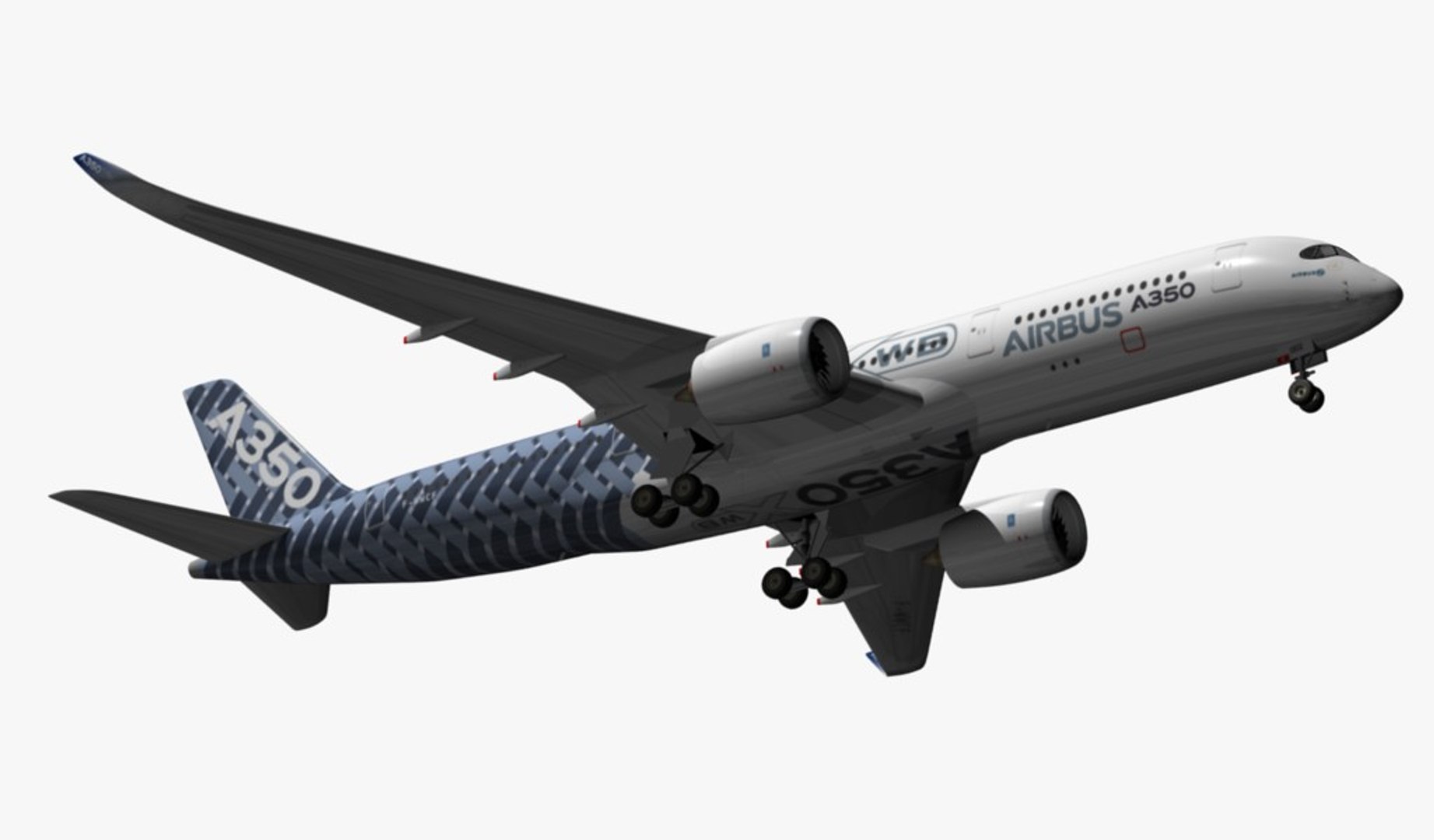 airbus a350 xwb carbon 3d max