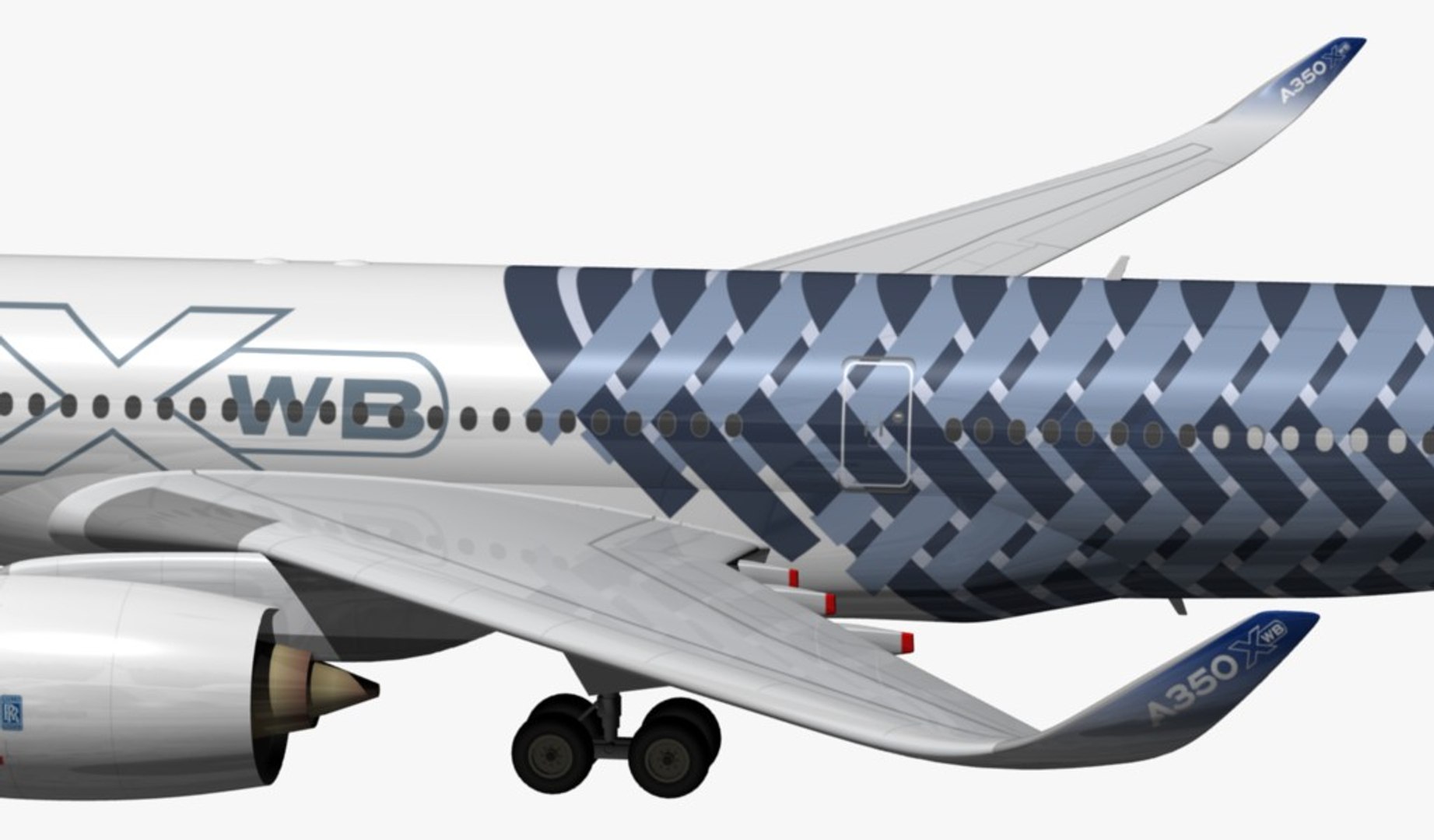 airbus a350 xwb carbon 3d max