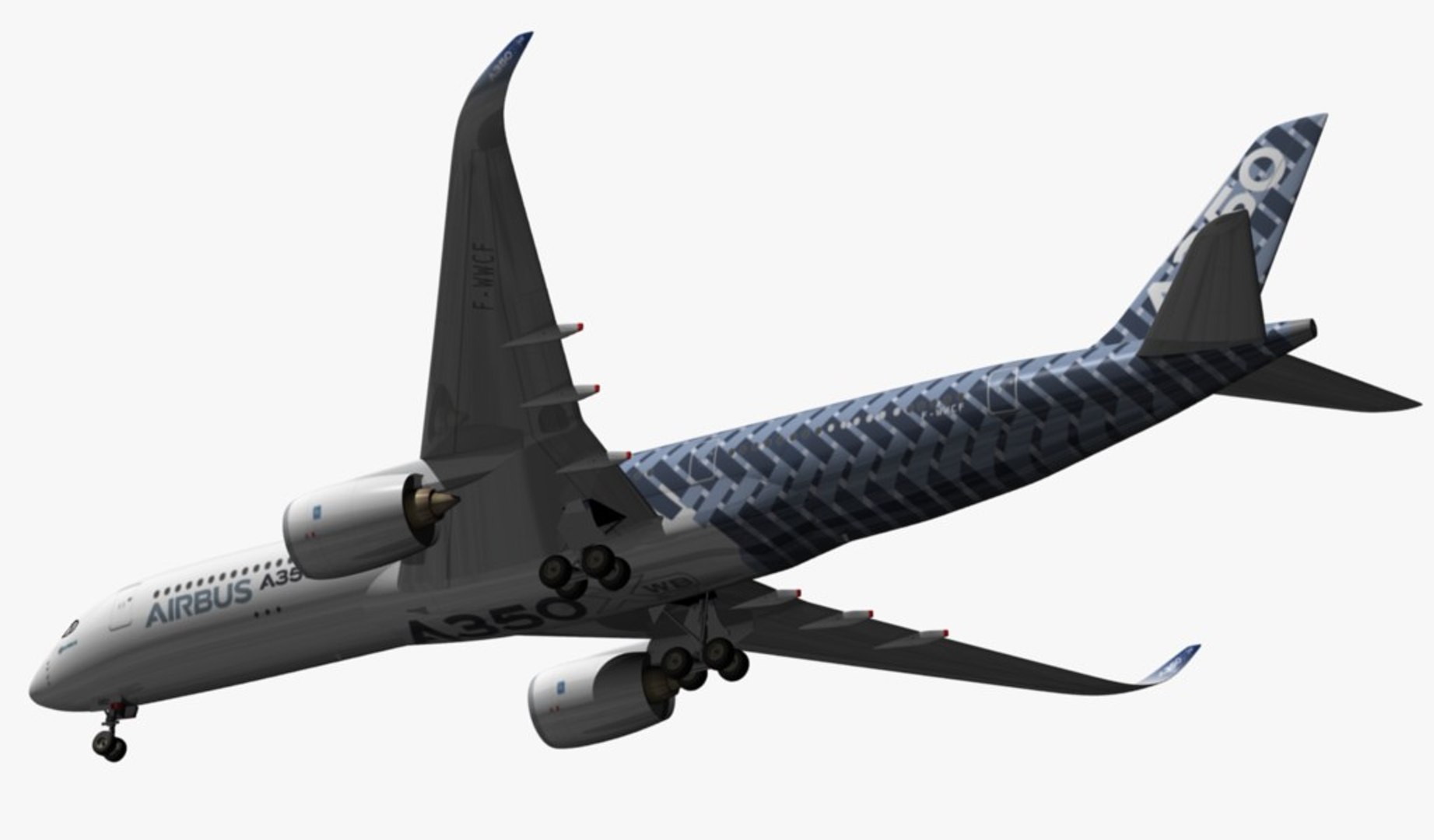 airbus a350 xwb carbon 3d max