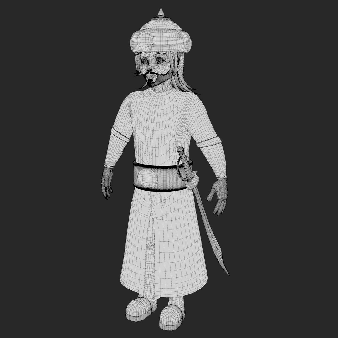 Cartoon Arabic Soldier Model - TurboSquid 2277787