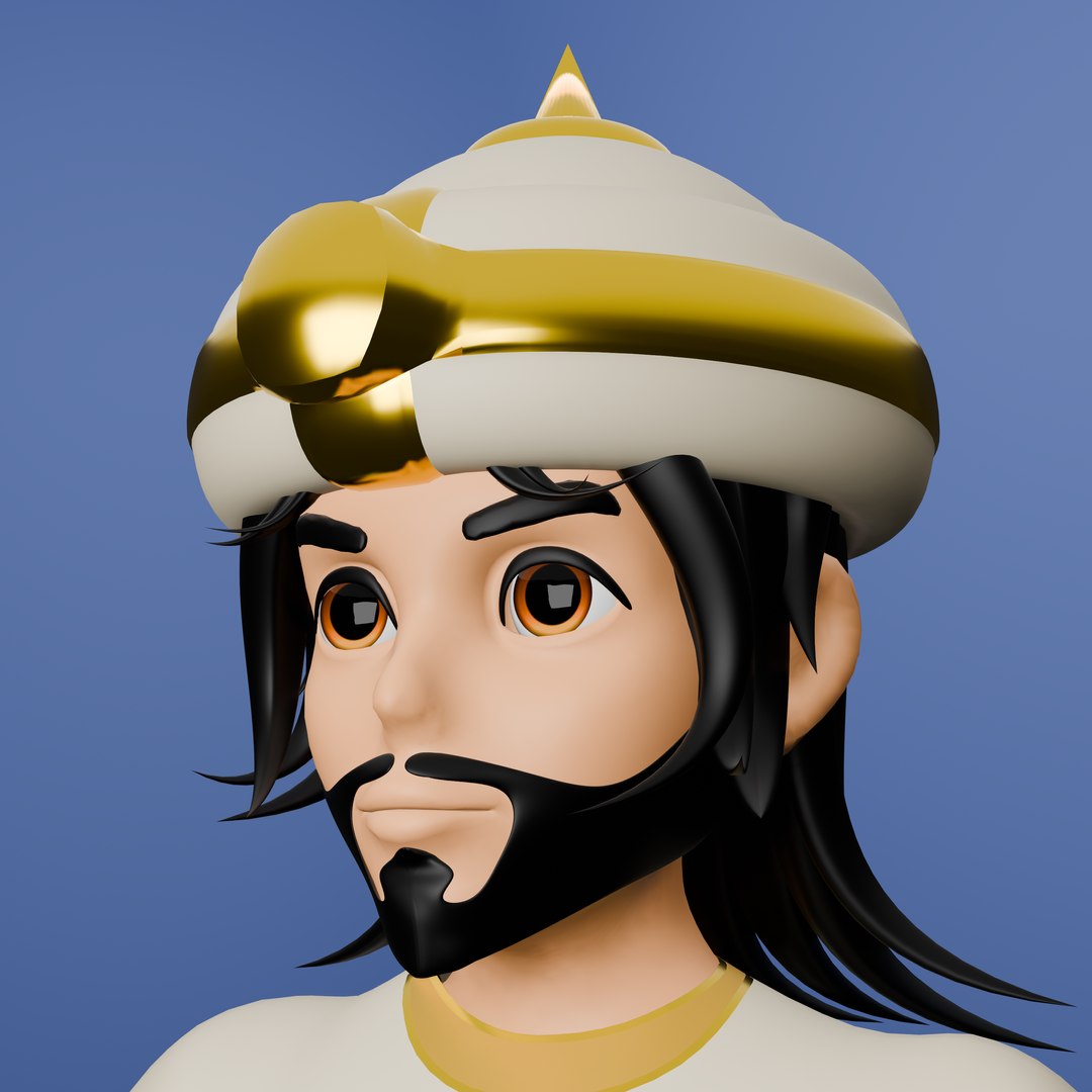 Cartoon Arabic Soldier Model - TurboSquid 2277787