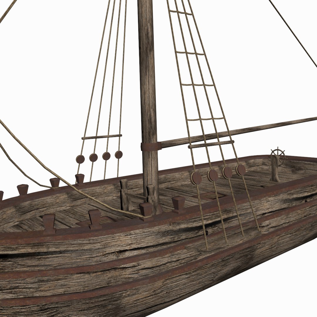 3d Model One-masted Sloop