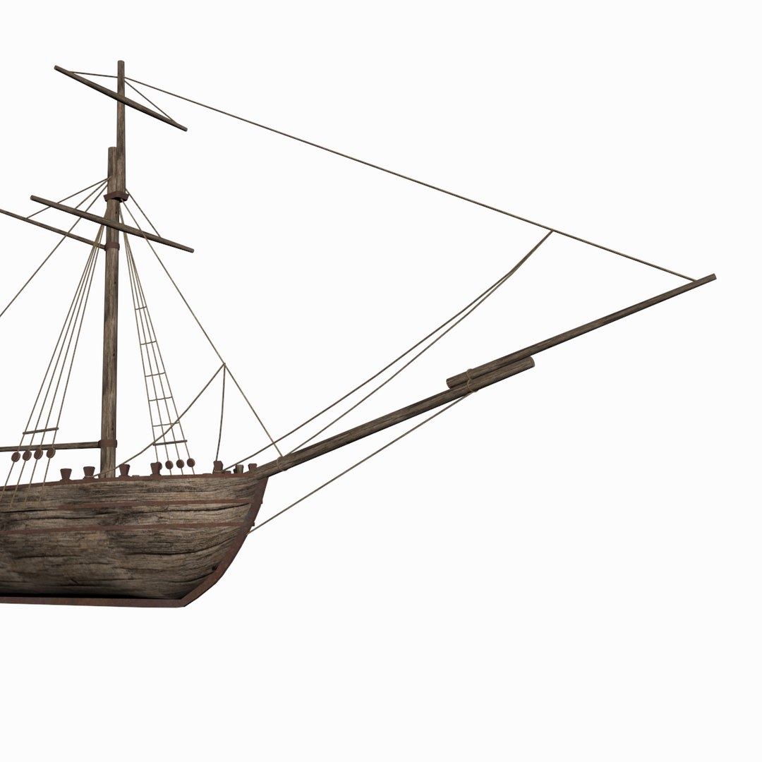 3d Model One-masted Sloop