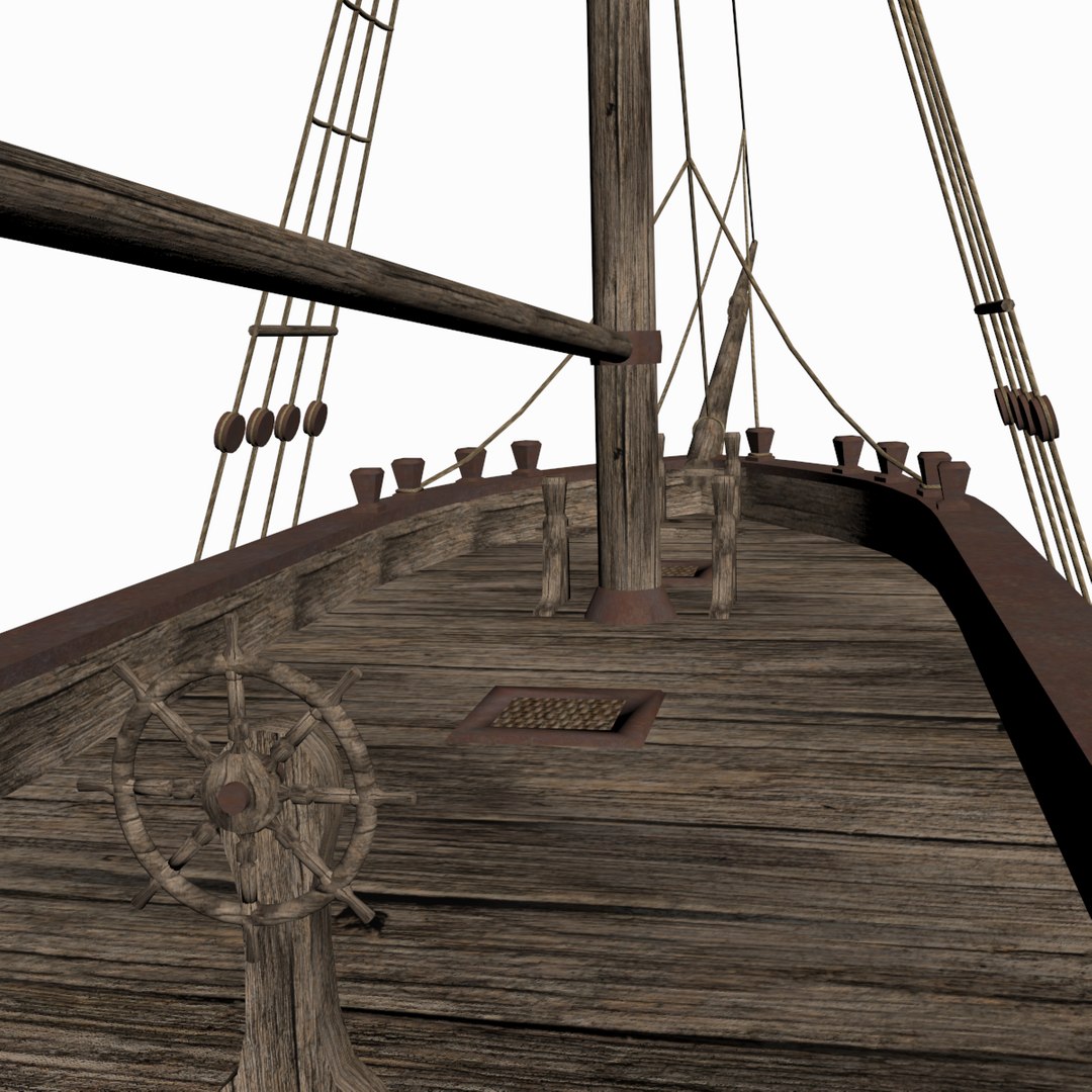 3d Model One-masted Sloop