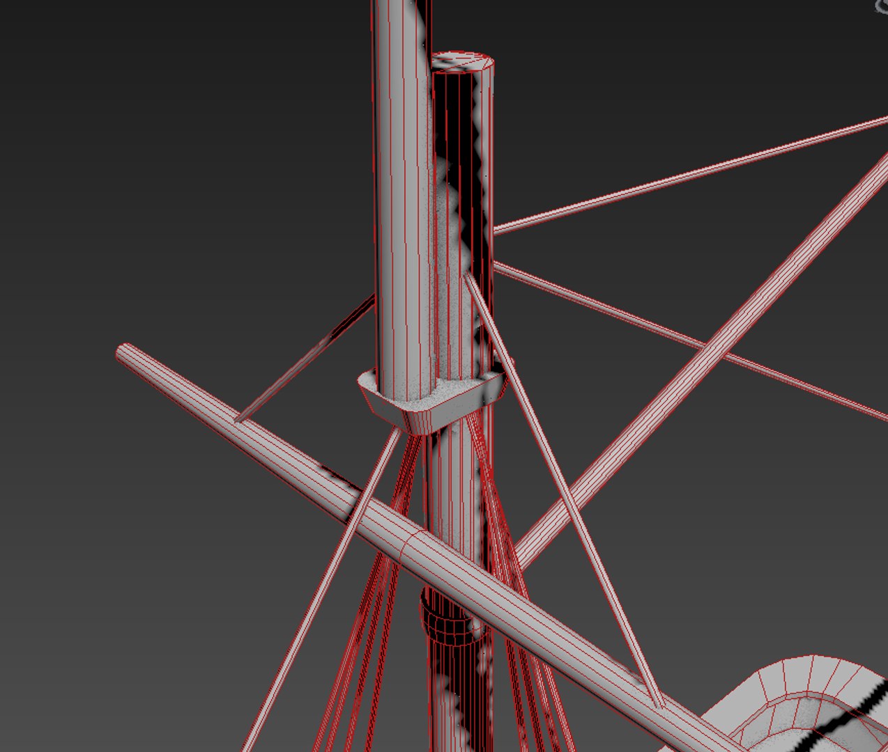 3d Model One-masted Sloop