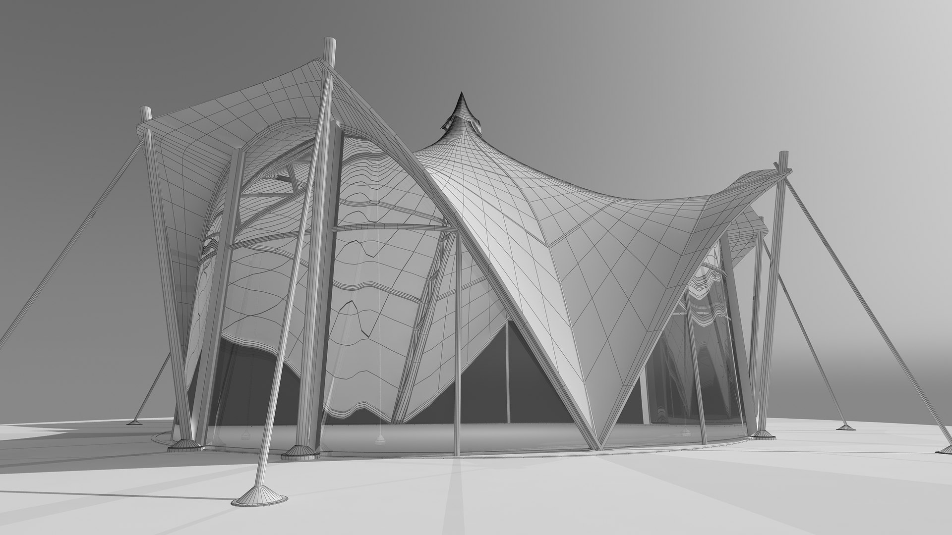 0202 - Circular Tent 3D - TurboSquid 2241473