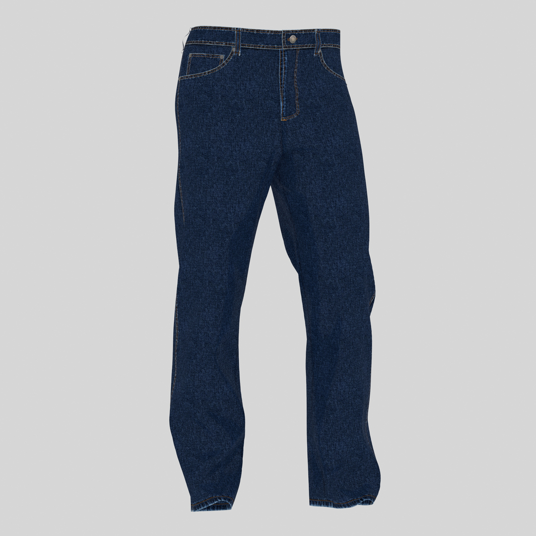 3D Mens Blue Jeans Three Different Looks - TurboSquid 2181144