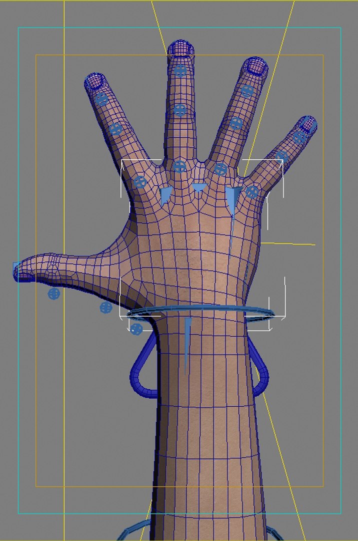 Realistic Hand 3d Obj