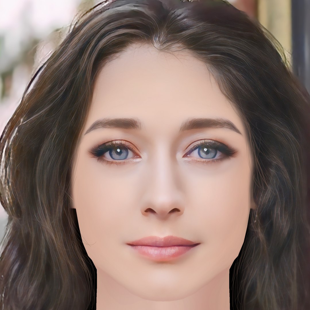 3D Elena Rivera Head - No Hair - Low Poly Head For Game Model ...