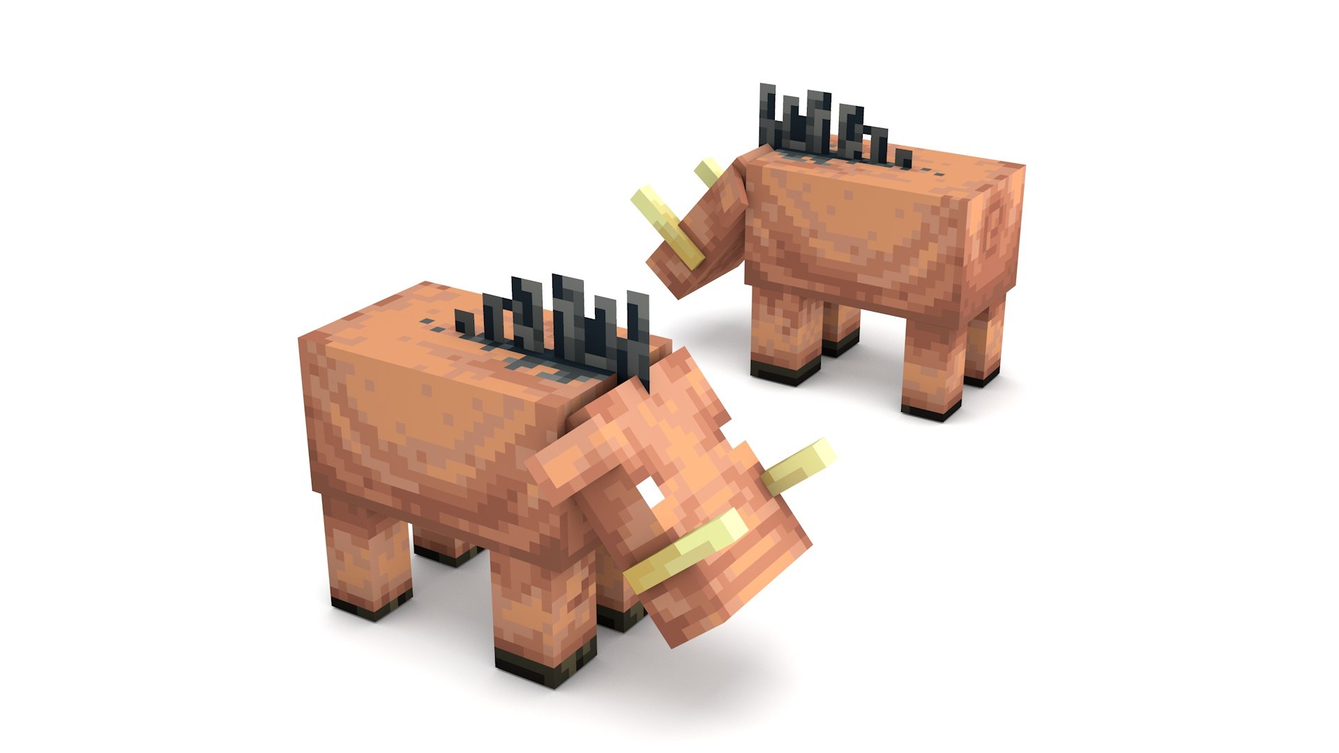 3D Hoglin Minecraft - TurboSquid 2364663