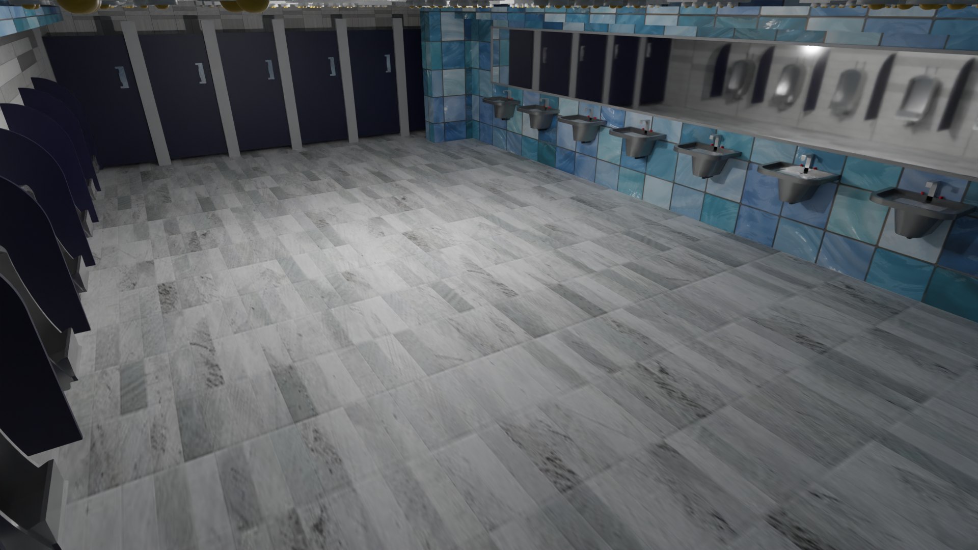 Restroom Interior 3D Model - TurboSquid 2177232