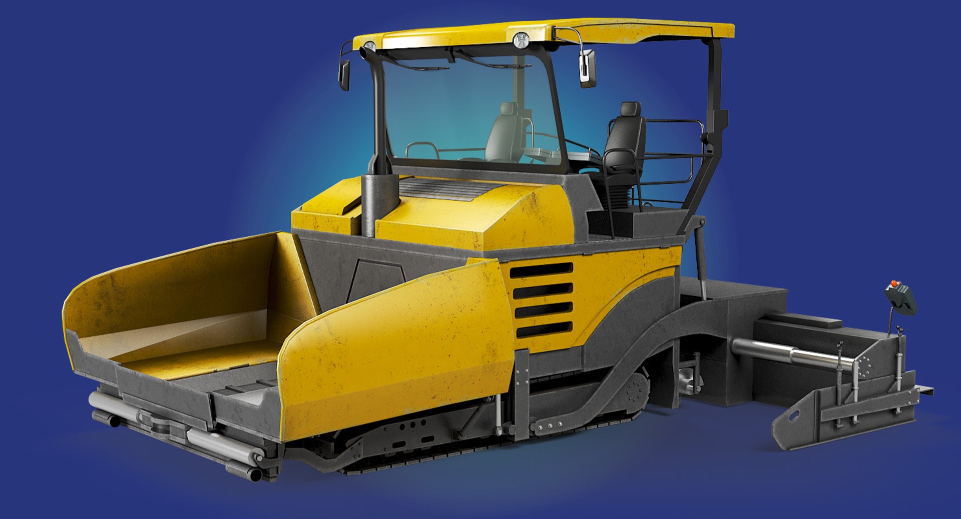 3D Model Asphalt Paver - TurboSquid 1456364