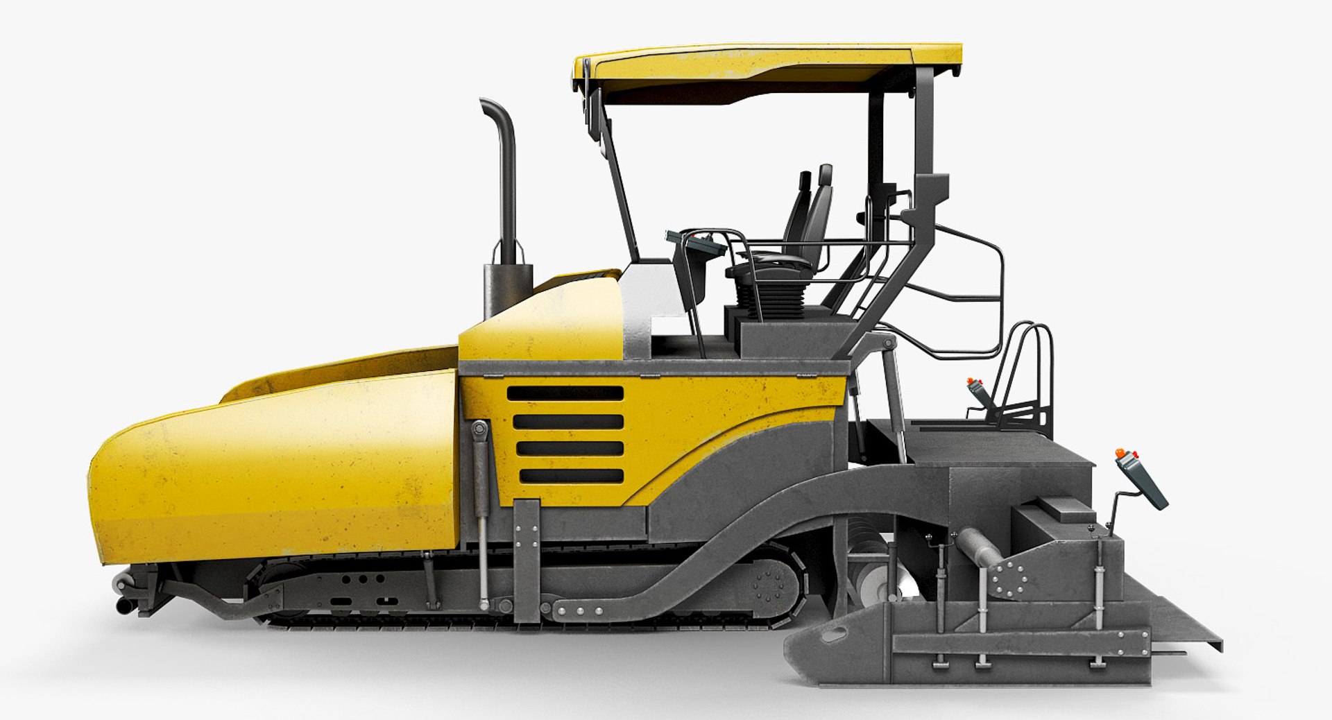 3D Model Asphalt Paver - TurboSquid 1456364