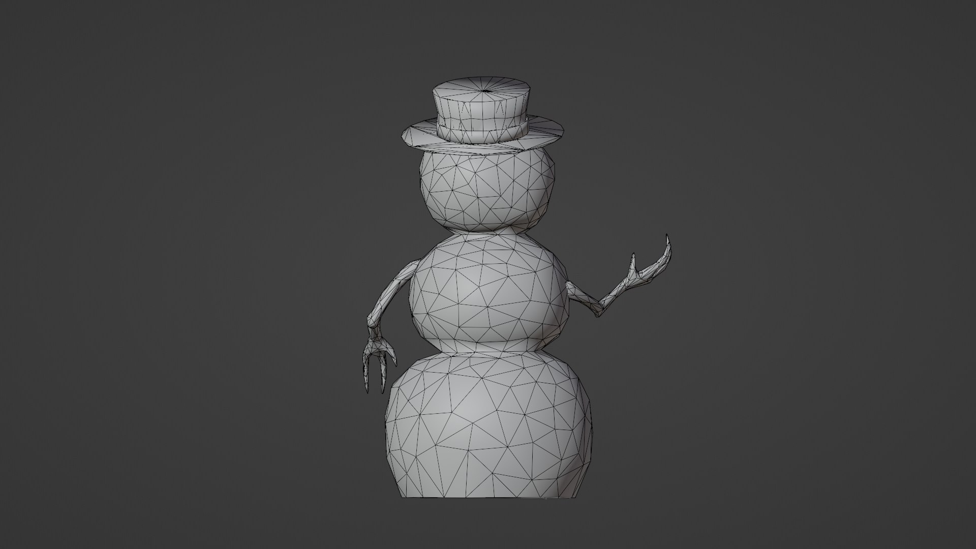 3D Snowman model - TurboSquid 1987455