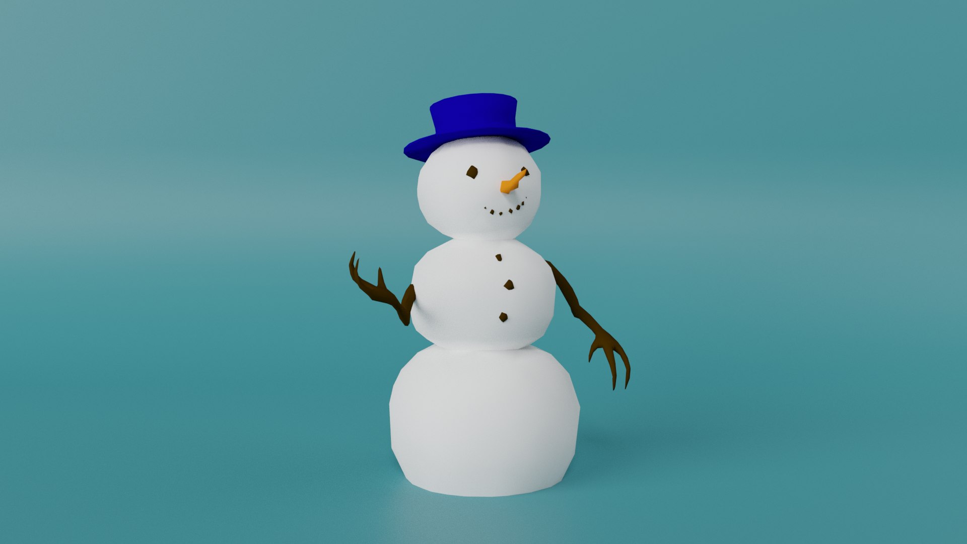 3D Snowman model - TurboSquid 1987455
