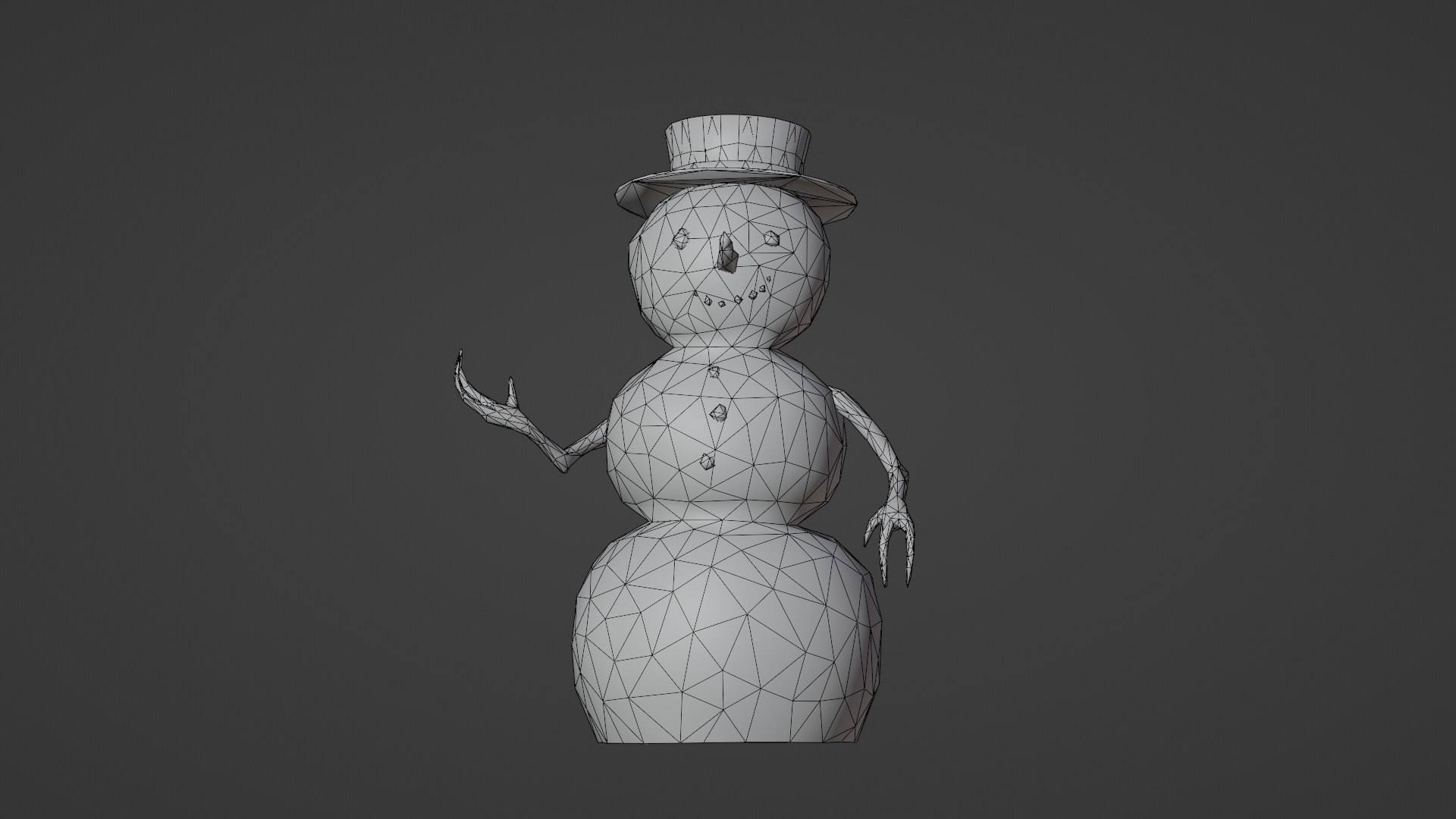 3D Snowman model - TurboSquid 1987455