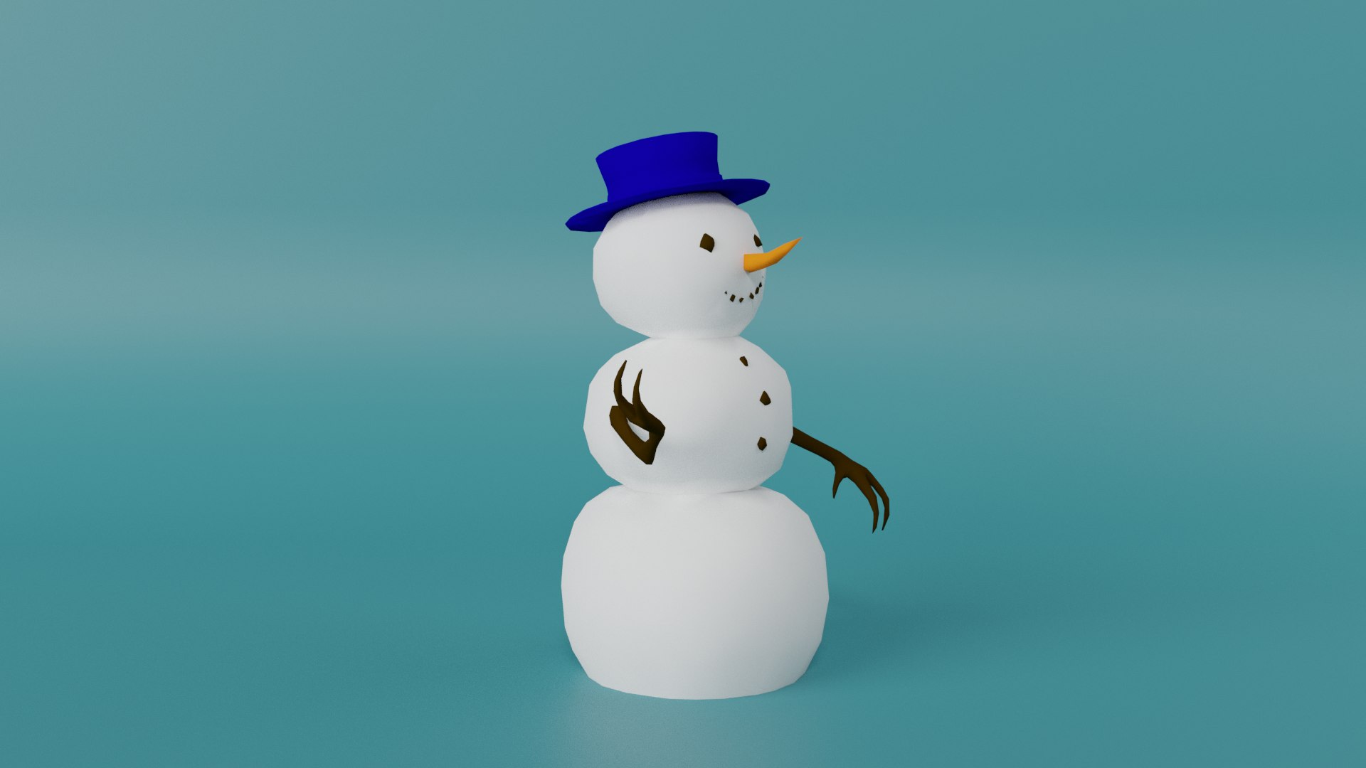 3D Snowman model - TurboSquid 1987455
