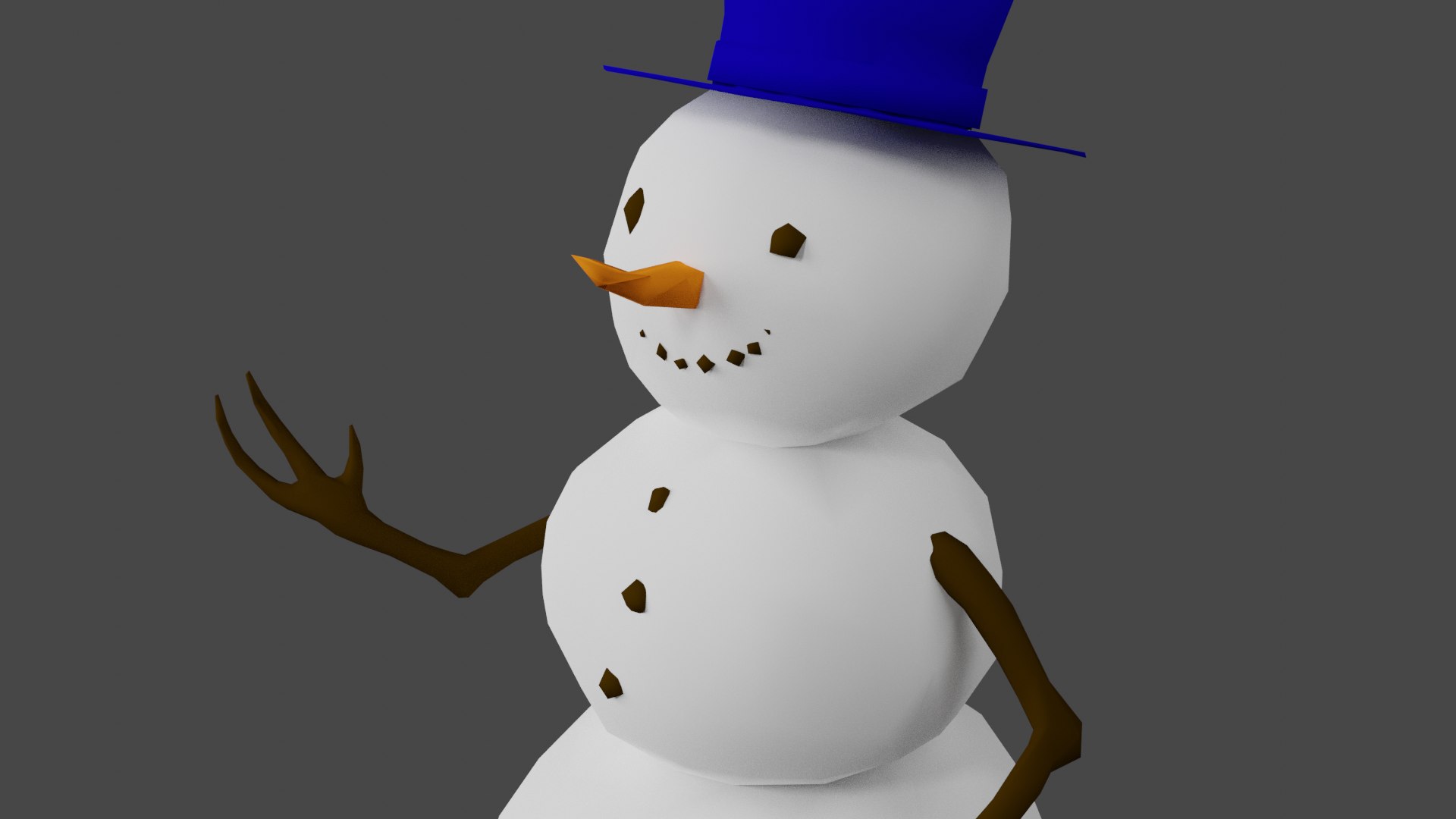 3D Snowman model - TurboSquid 1987455