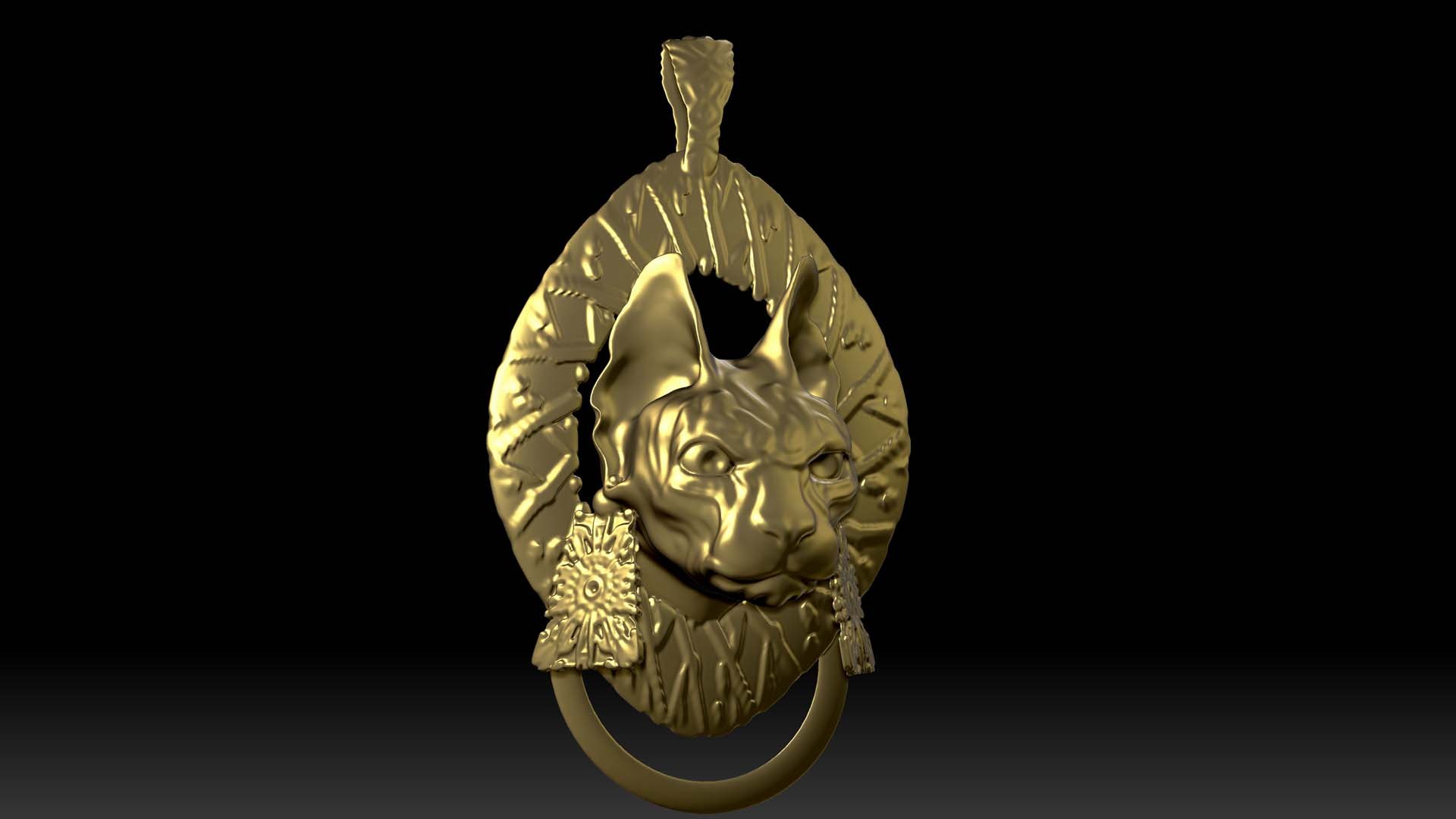 Sphinx Pendant 3D - TurboSquid 1969694