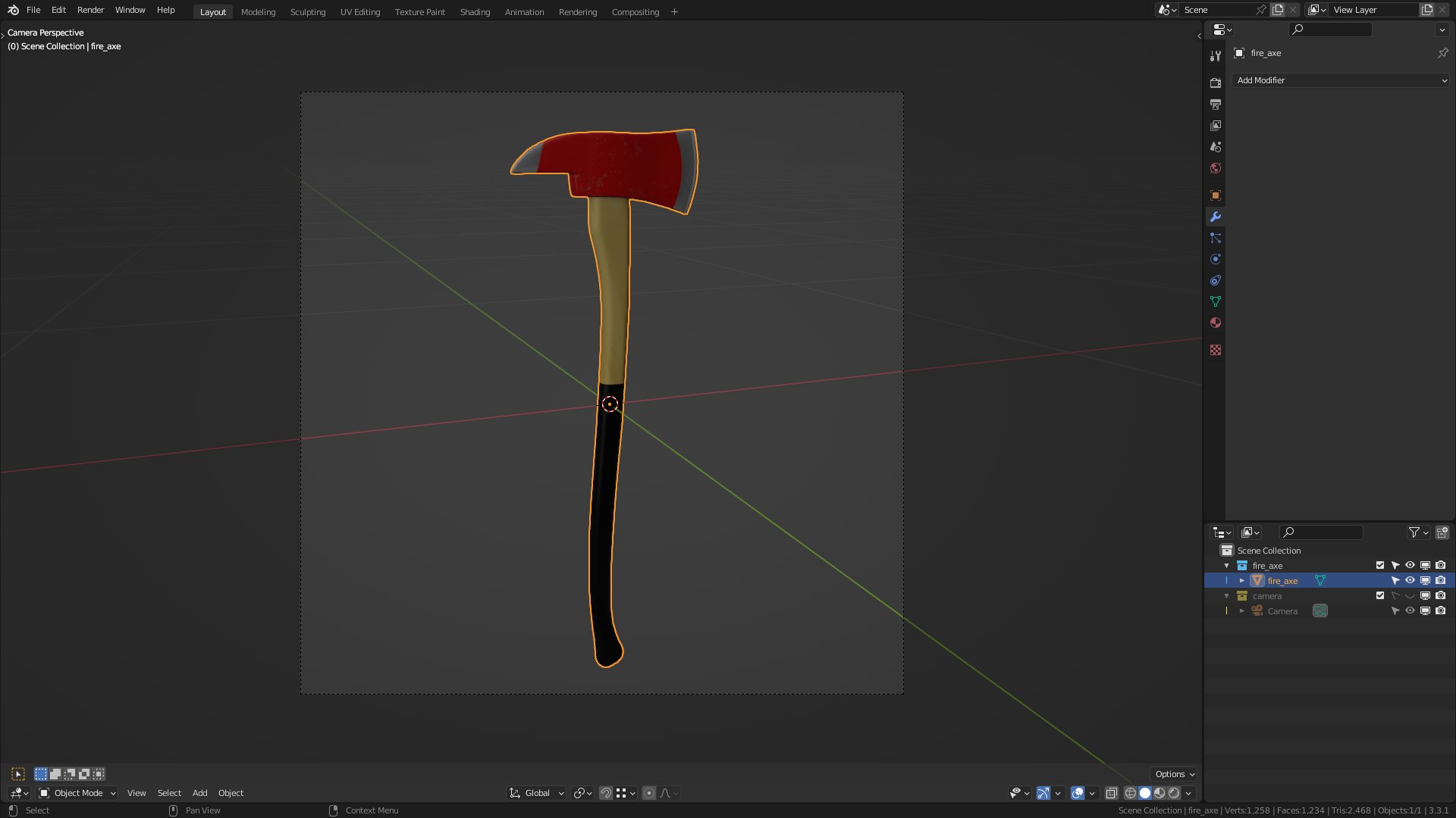 3D Model Fire Axe - TurboSquid 1973534