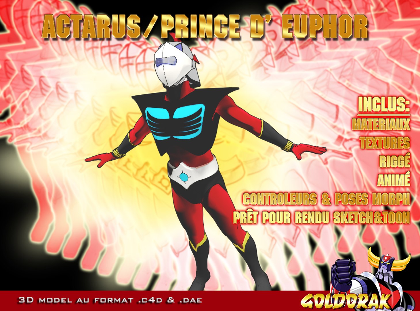 3d Prince Actarus D Duke Model