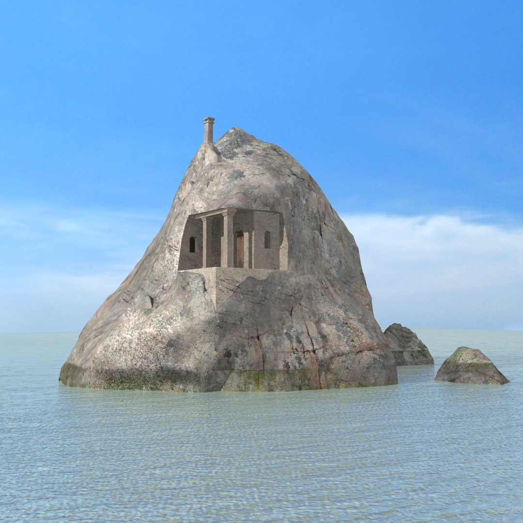 3D Rock House Model - TurboSquid 1713708