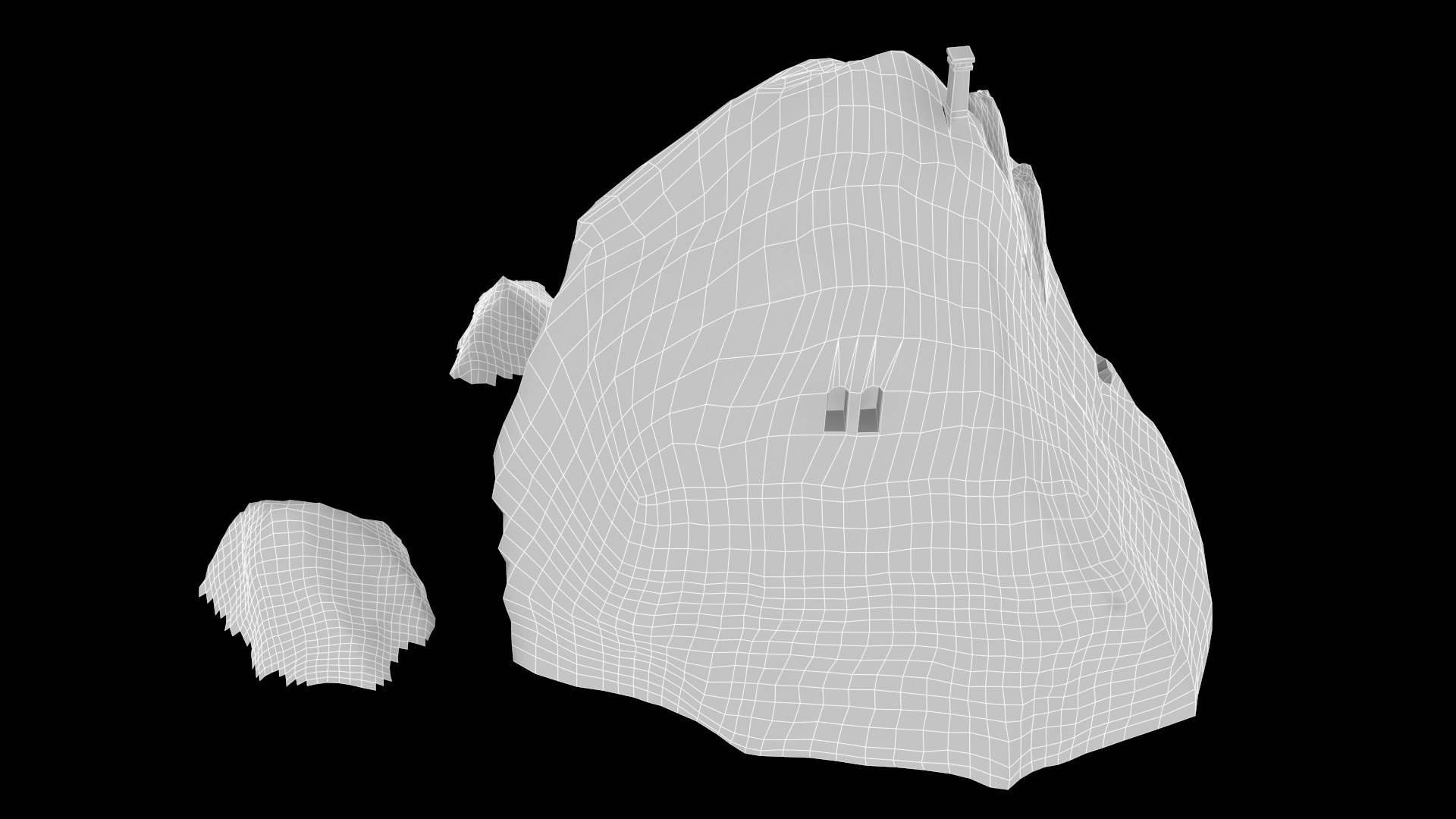 3D Rock House Model - TurboSquid 1713708