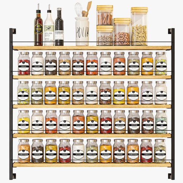 Spice Rack 3D Models for Download | TurboSquid
