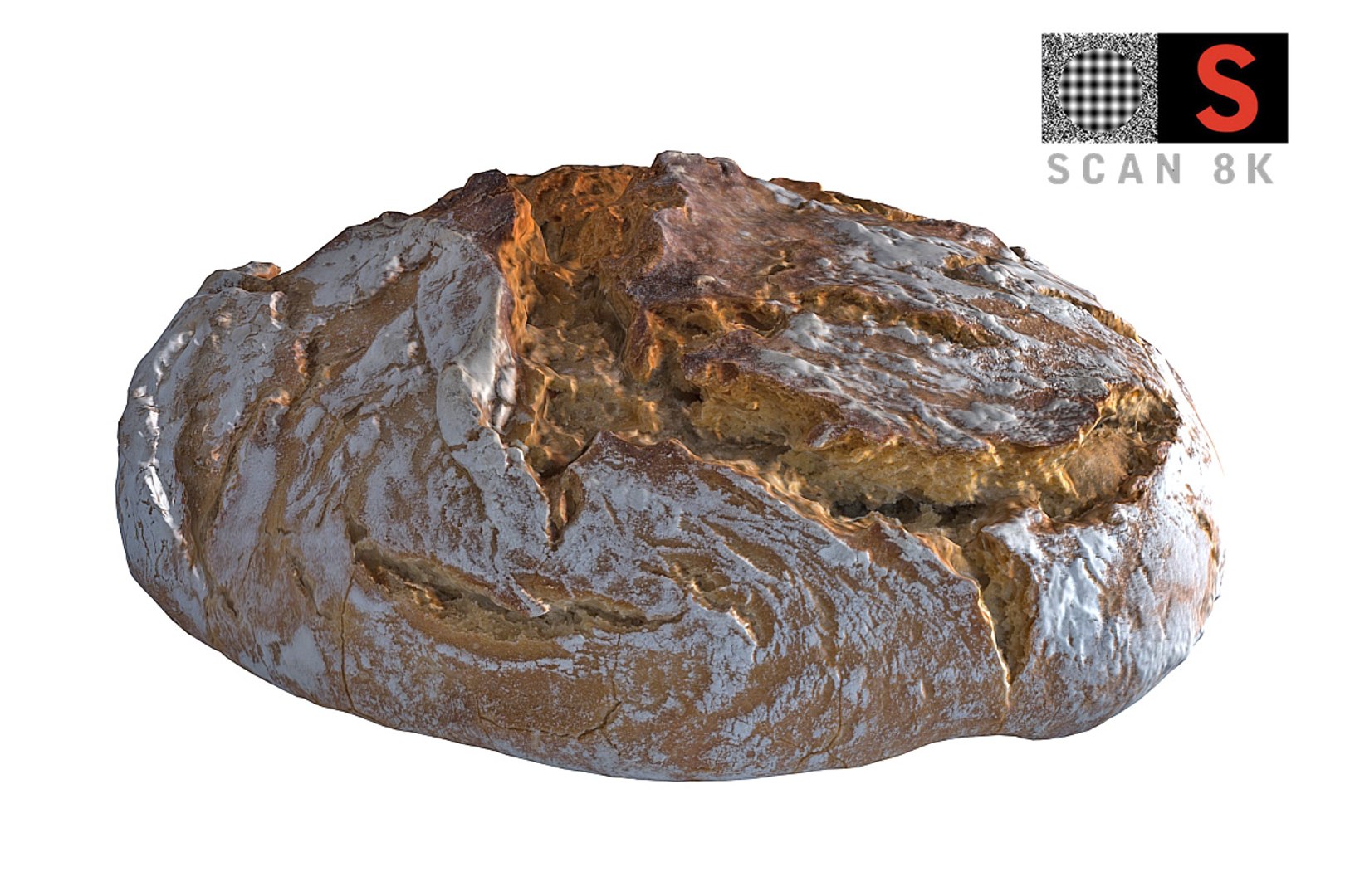3d model realistic bread macro