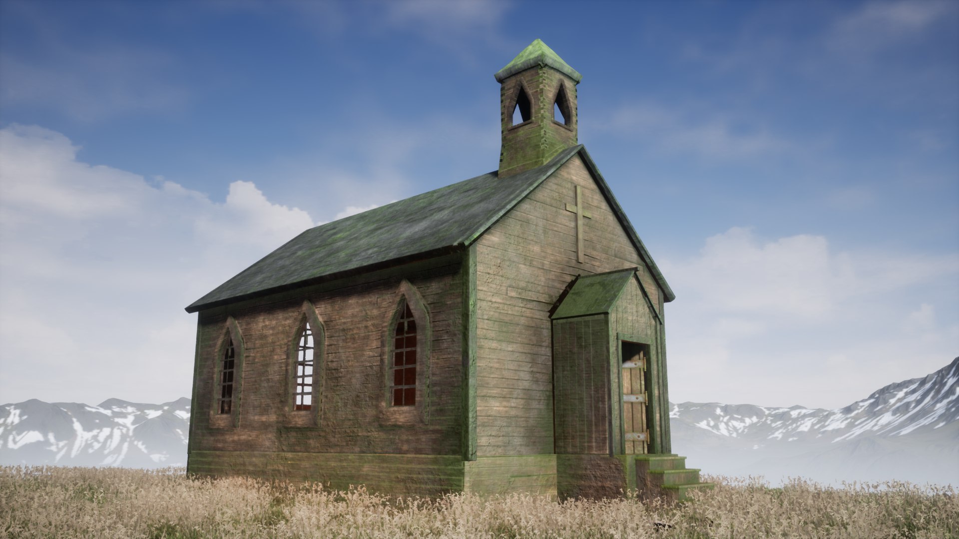 3D Western 1800s Church - TurboSquid 1689241