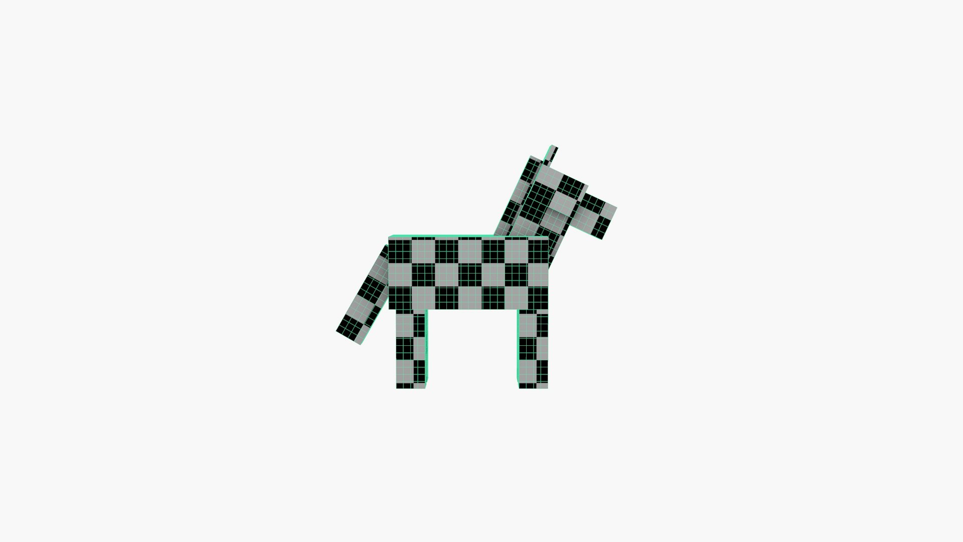 3D Minecraft Horse - TurboSquid 1842572