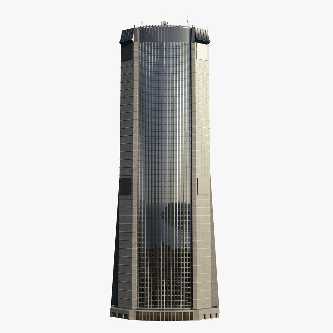 3D Model Building Skyscraper City Town Downtown Office Space Work Street Futuristic Utopia ...
