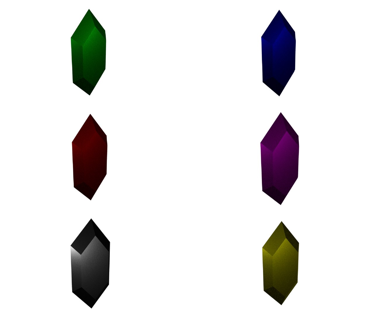 Rupee Zelda 3D Model - TurboSquid 1600068