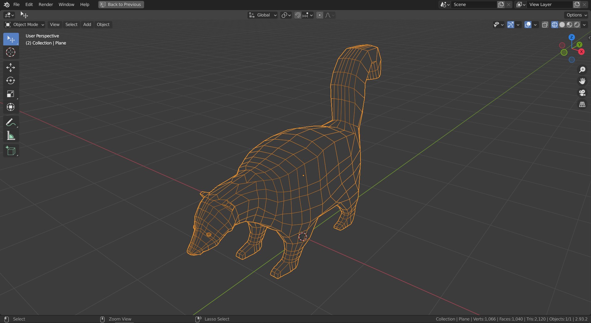 Low-poly Skunk 3D Model - TurboSquid 1807363