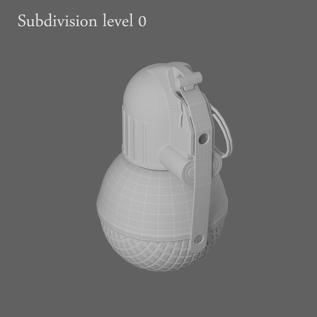 3d Model Of Rgo Grenade