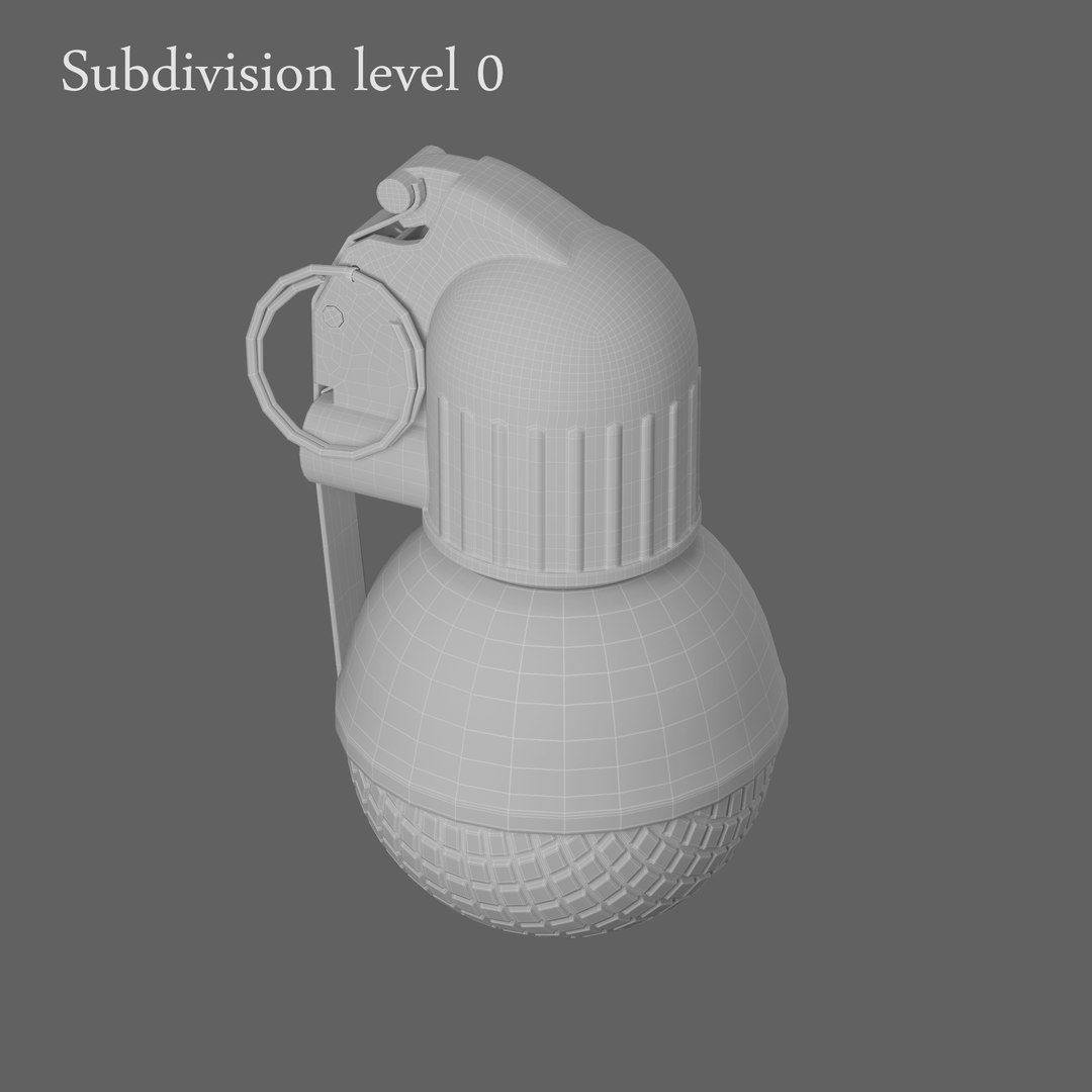 3d Model Of Rgo Grenade