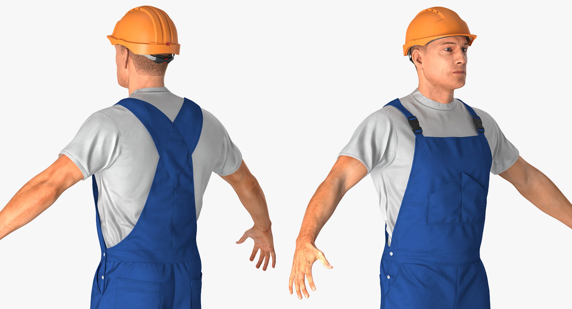 Construction Worker 3d 3ds